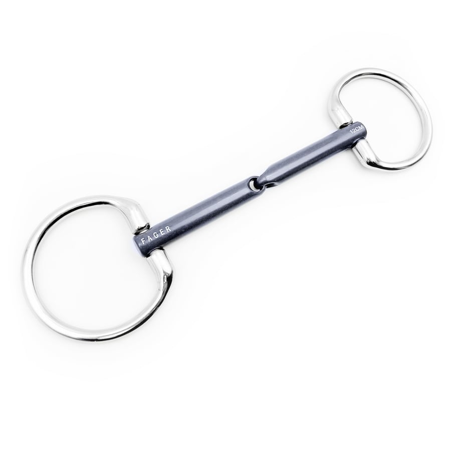 Madeleine Titanium Bradoon Single Jointed Fixed rings | Fager Bits