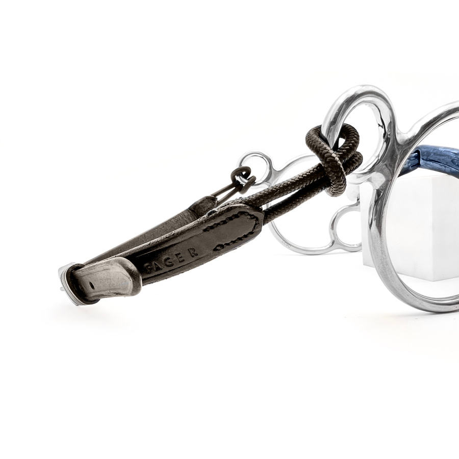 Curb strap Leather | Fager Bits