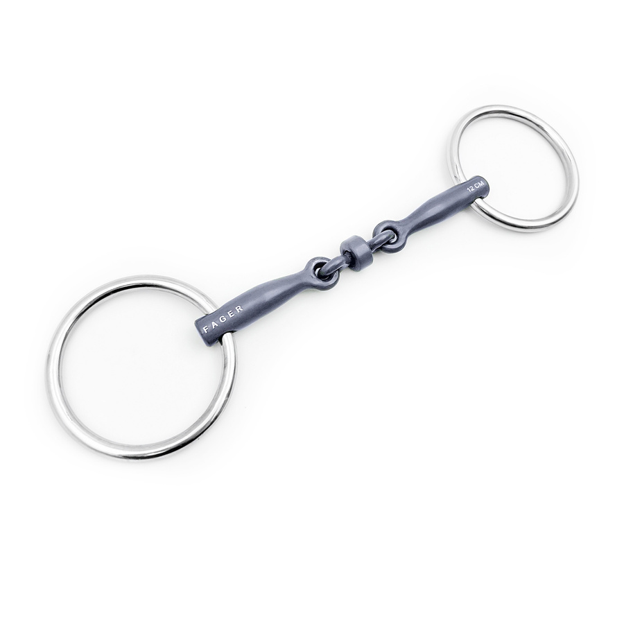 Alice Titanium Bradoon Loose rings | Fager Bits