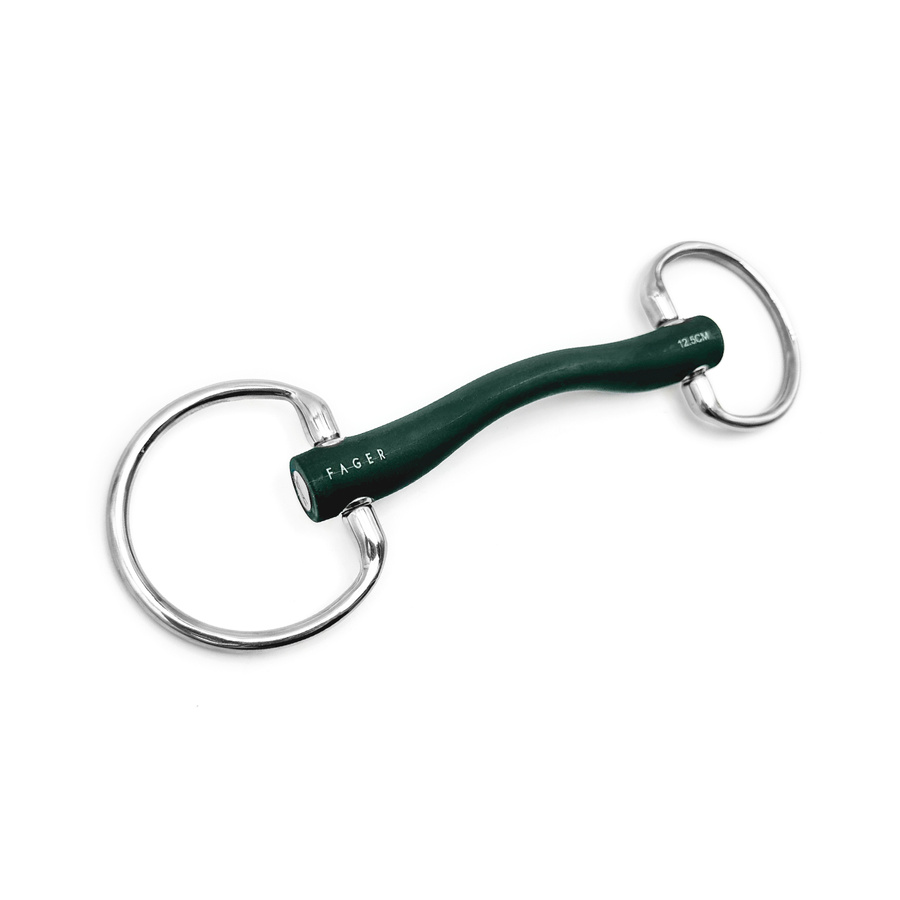 Andrea Hard Rubber bit Fixed rings | Fager Bits