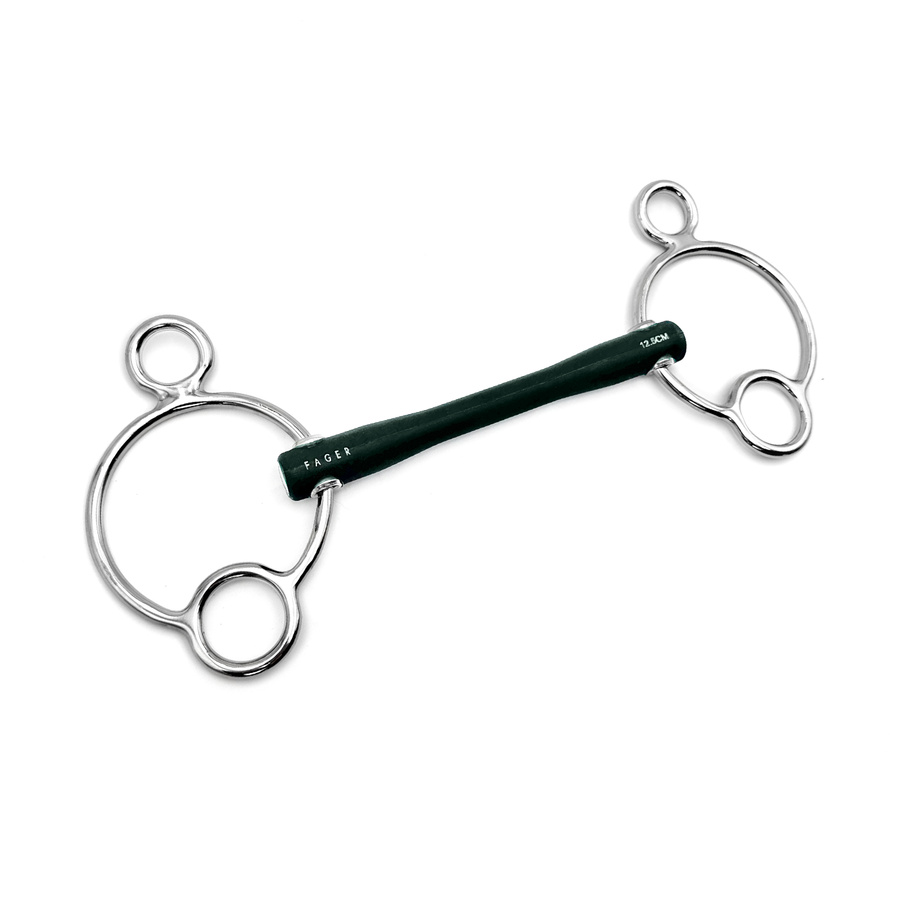 Nicole Hard Rubber bit 2,5 rings | Fager Bits
